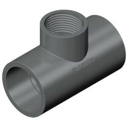 Tee-stykke PVC 63 x 2" - PVC - OREV - Vandingssystemer